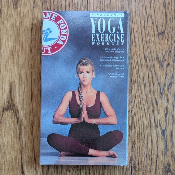 Vintage | Media | Jane Fondas Yoga Exercise Workout Vhs Tape Perfect ...